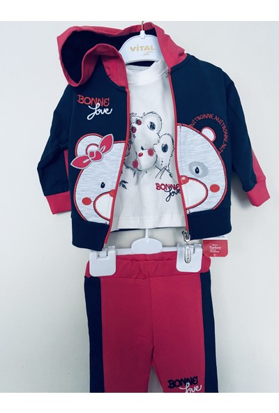 Marymella 3'lü Kız Çocuk Alt-Üst Takım
