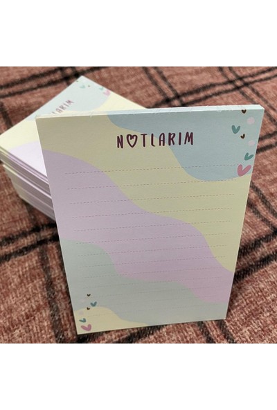 1 Dünya Shop Pastel Renk Tonlarında Not Defteri