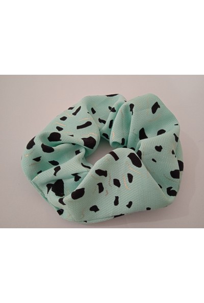 Thulia Yeşil Yaldızlı Kumaş Toka