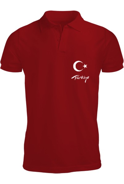 Tisho Türkiye Bayrağı Erkek Kısa Kol Polo Yaka