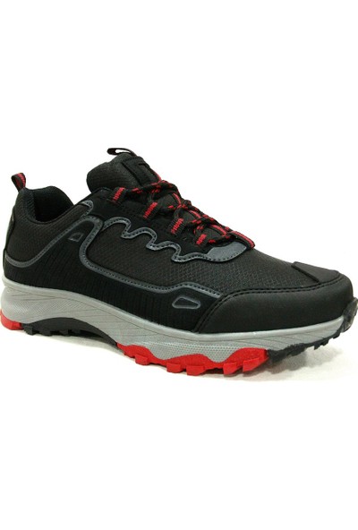 Kinetix Siyah Kırmızı Outdoor Bağcıklı Spor Ayakkabı