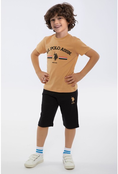 U.S. Polo Camel Erkek Çocuk Kapri Takım
