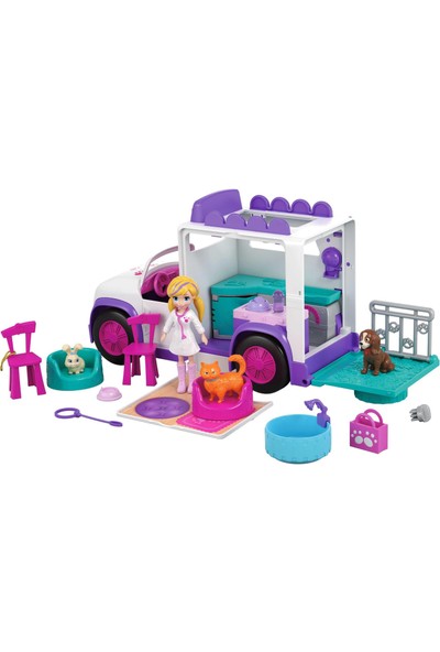 Polly Pocket Mobil Veteriner Kliniği Aracı GFR04