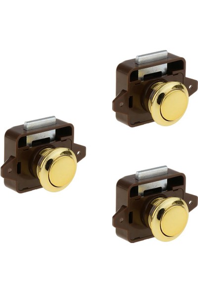 3 Adet Push Button Catch Lock Karavan / Tekne / Motor (Yurt Dışından)