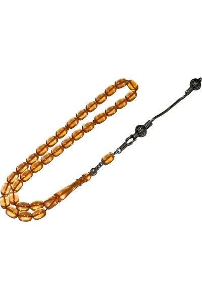 Gönül Kavuniçi Rengi Zar Kehribar Tesbih