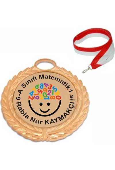 Yüksel Kişiye Özel Isim Baskılı Matematik 1.si Altın Renkli Madalya Yüksel Kişiye Özel Isim Baskılı Matematik 1.si Altın Renkli Madalya