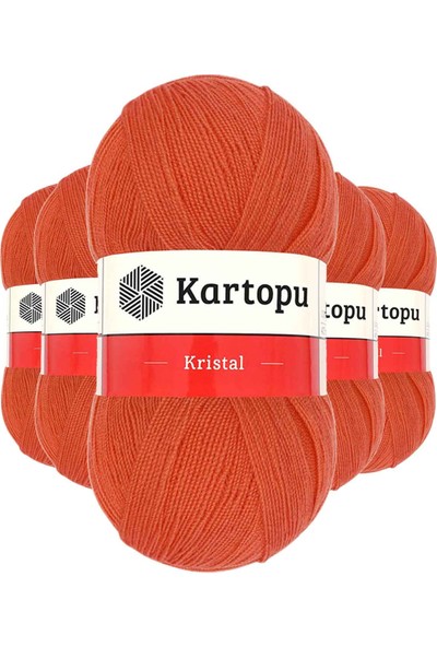 Kartopu 5 Adet Kristal Çift Katlı El Örgü Lif Ipi Narenciye K1212 Kartopu 5 Adet Kristal Çift Katlı El Örgü Lif Ipi Narenciye K1212