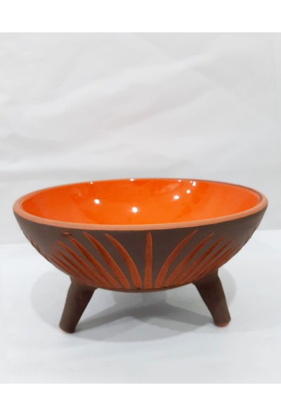 Evenez Osmanlı Seramik Toprak Meyve ve Salata Kasesi