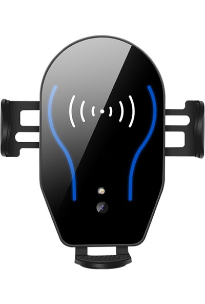 Kablosuz Araç Şarj Cihazı Montaj-Üçgen Bağlantı Otomatik 10W Hızlı Şarj Telefon Tutucu (Yurt Dışından)