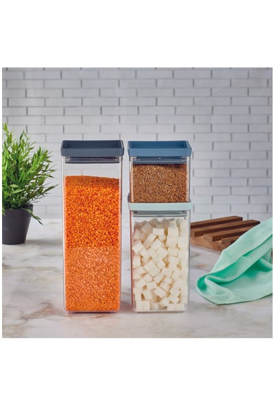 Luxmi Lard Luxmilard Long Kapaklı Saklama Kabı 3 Lü Set Luxmi Lard Luxmilard Long Kapaklı Saklama Kabı 3 Lü Set