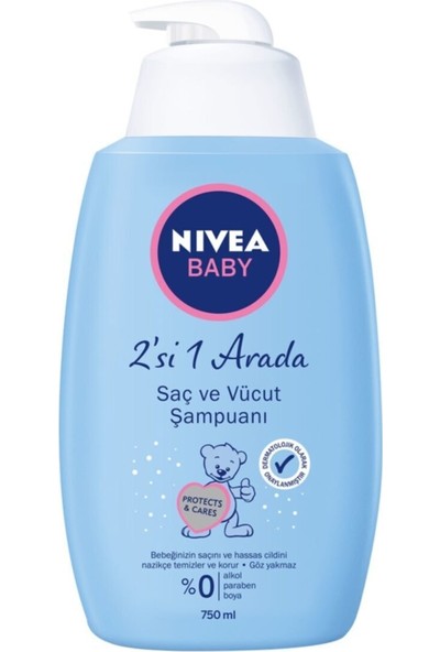 Nivea Saç ve Vücut Şampuanı 750 ml x 3 Adet