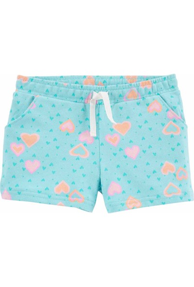 Carter's Kız Çocuk Kalp Desenli Şort