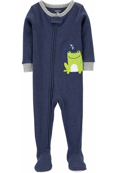 Carter's Küçük Erkek Çocuk Kurbağa Desenli Uyku Tulumu