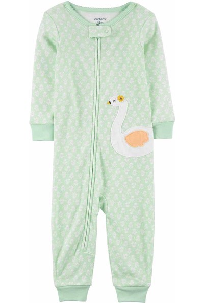 Carter's Küçük Kız Çocuk Kuğu Desenli Uyku Tulumu