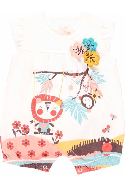 Boboli Kız Bebek Tulum Beyaz Boboli Kız Bebek Tulum Beyaz