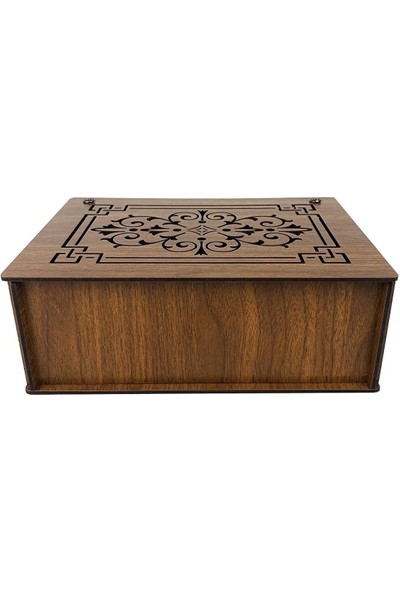Ahşap Ceviz Renk Çay - Takı – Saat – Yüzük – Kolye - Kol Düğmesi Aksesuar Kutusu 9 Bölmeli Kapaklı Saklama Kabı Box Ahşap Ceviz Renk Çay - Takı – Saat – Yüzük – Kolye - Kol Düğmesi Aksesuar Kutusu 9 Bölmeli Kapaklı Saklama Kabı Box