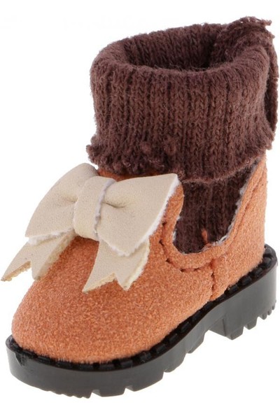 Tashow 1/6 Moda Bebekler Yay Çizmeler Ayakkabı 12 '' Takara Neo Blythe Bebek Licca Azone Kahverengi (Yurt Dışından)