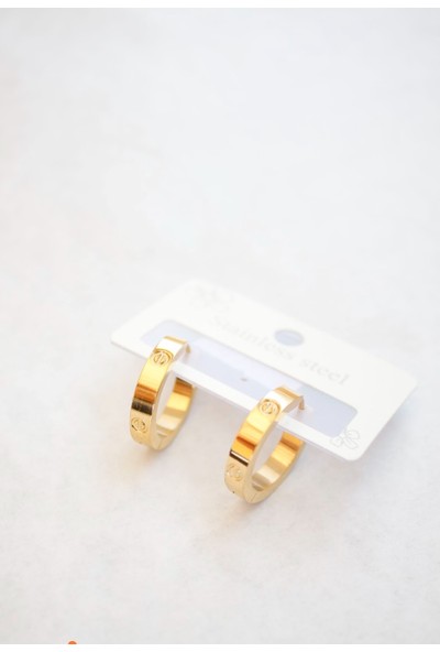 Hatcos Accessories Çelik Kararmaz Halka Küpe