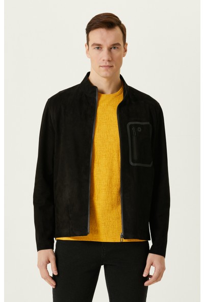 Network Siyah Süet Mont