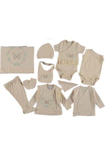 Nenny Baby Kız Bebek Butterfly Garden Organik 10LU Hastane Çıkışı Nenny Baby Kız Bebek Butterfly Garden Organik 10LU Hastane Çıkışı