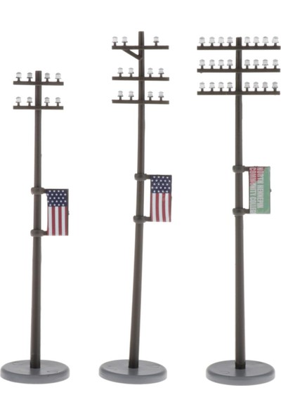 Gypsophila 3 Adet 1/42 Elektrik Hattı Direkleri Telefon Kutup Seti Manzara Yapı Aksesuarları (Yurt Dışından) Gypsophila 3 Adet 1/42 Elektrik Hattı Direkleri Telefon Kutup Seti Manzara Yapı Aksesuarları (Yurt Dışından)