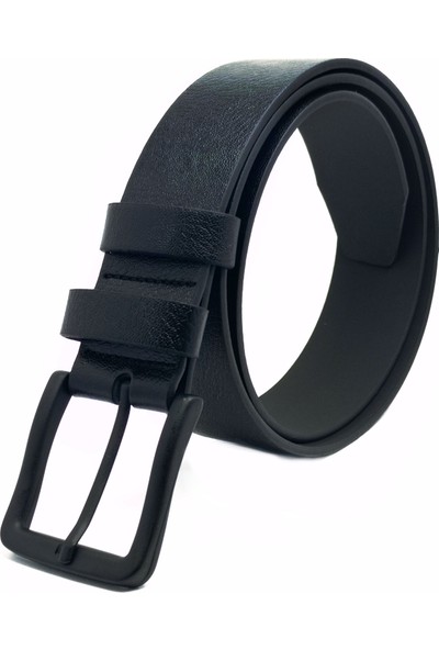 Gerhum Spor ve Klasik Siyah Business ve Gündelik Deri Siyah Kemer