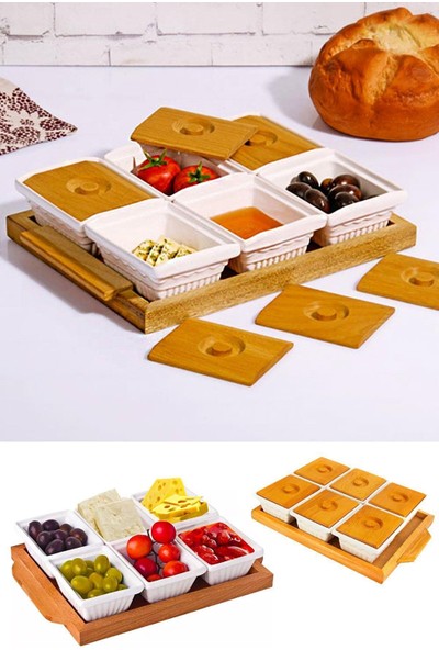 Emtu Life 6'Lı Porselen Kahvaltı Takımı