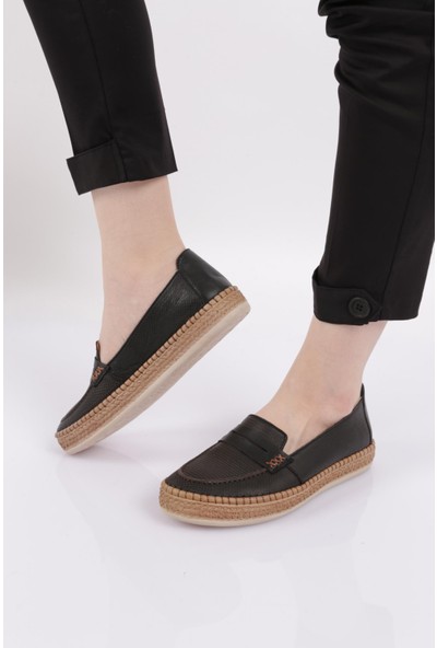 Dgn 9015 Kadın Hasır Detaylı Lazerlı Casual Ayakkabı