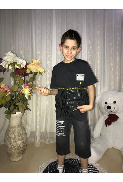 Ruhat Kids Erkek Çocuk Kot Şortlu Alt Üst Takım