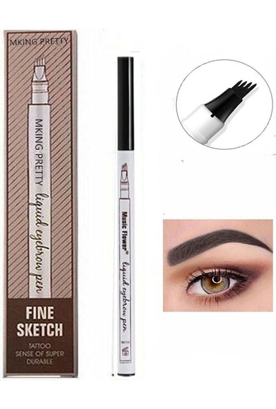 Kalıcı Likit Kaş Şekillendirici Kalem Kaş Kalemi Kalıcı Likit Kaş Şekillendirici Kalem Kaş Kalemi