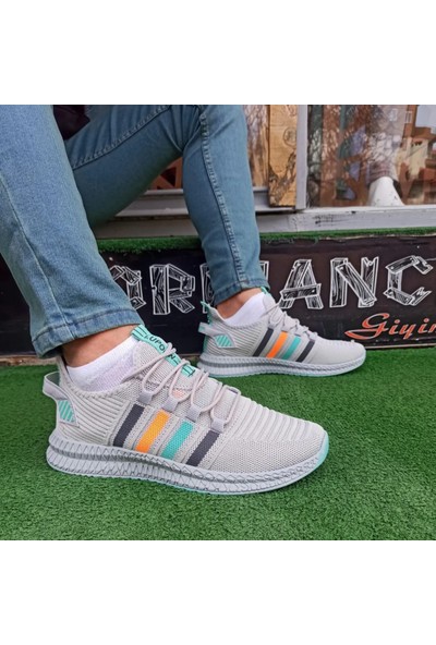 Ormancı Gri Bağcıklı Rahat Hafif Spor Ayakkabı