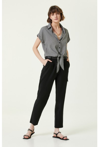 Network Basic Fit Siyah Casual Pantolon Network Basic Fit Siyah Casual Pantolon