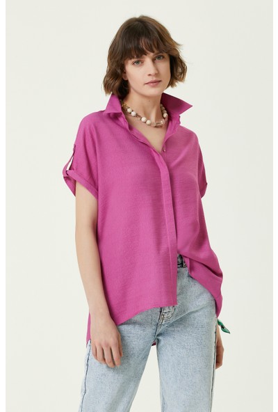 Network Basic Fit Fuşya Gömlek
