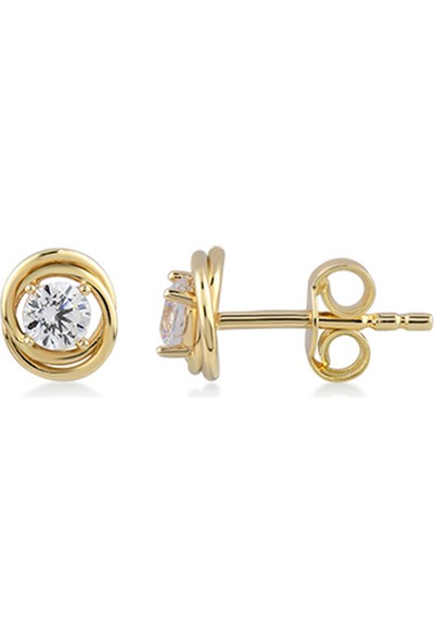 Hepimitu Altın Tektaş Küpe KPMA.108