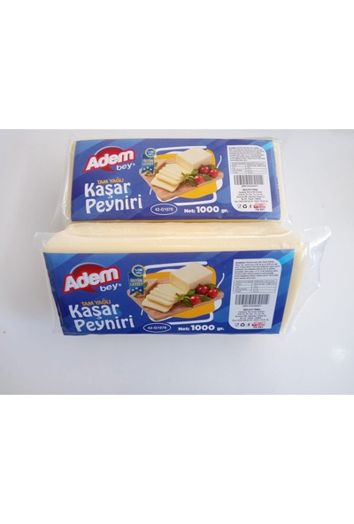 Gülsüt Adem Bey Tam Yağlı Kaşar Peyniri 1 kg x 2