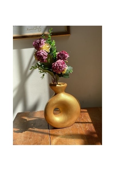 Ordo Veni Odoveni Bohem Vazo Altın Renk