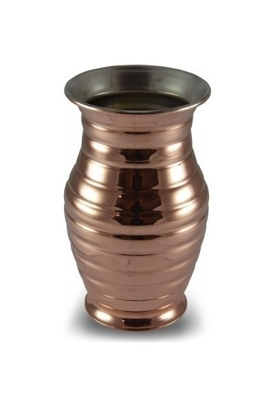 Hanedan Bakır Sümbüllü Vazo Düz