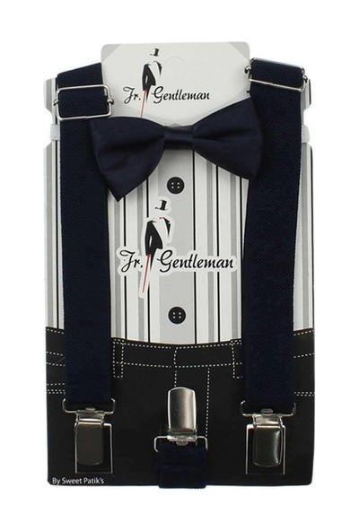 Özerdinç Papyon ve Pantolon Askısı Seti. 1-8 Yaş Erkek Çocuklar Için