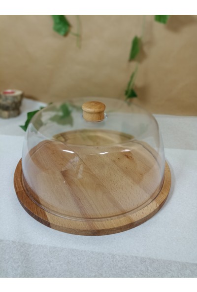 Decobe Kek Fanusu 29 cm Kayın Ağacı Decobe Kek Fanusu 29 cm Kayın Ağacı