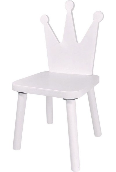 Naturkidz Kral Çocuk Sandalye Beyaz