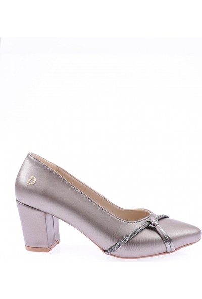Dgn K618 Kadın Serıt Tas Detaylı Topuklu Ayakkabı