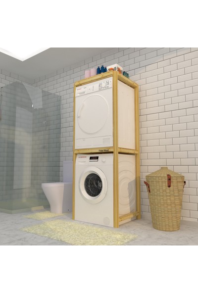 Fokai Wood Secado - Çamaşır ve Kurutma Makinesi Için Banyo Rafı Fokai Wood Secado - Çamaşır ve Kurutma Makinesi Için Banyo Rafı