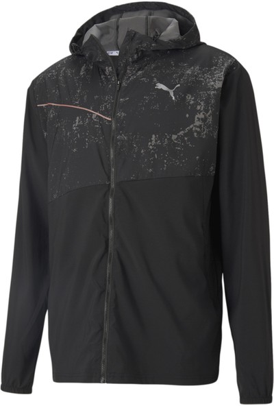 Puma Erkek Spor Ceket Run Graphic Hooded Black 52020501