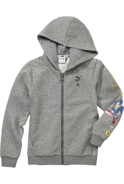 Puma x Sonıc Kapüşonlu Erkek Çocuk Ceket