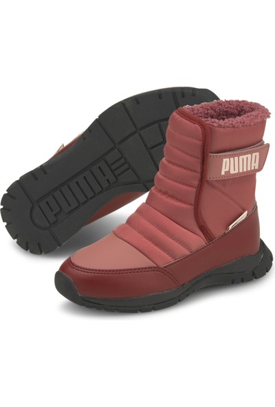 Puma Nieve Boot Wtr Ac Ps - Kız Çocuk Bordo Bot - 380745 04