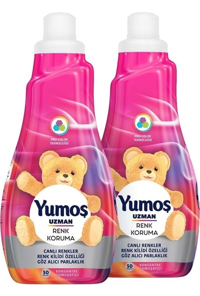 Yumoş Extra Uzman Renk Koruma Konsantre Çamaşır Yumuşatıcı 1200 ml 50 Yıkama x 2 Yumoş Extra Uzman Renk Koruma Konsantre Çamaşır Yumuşatıcı 1200 ml 50 Yıkama x 2