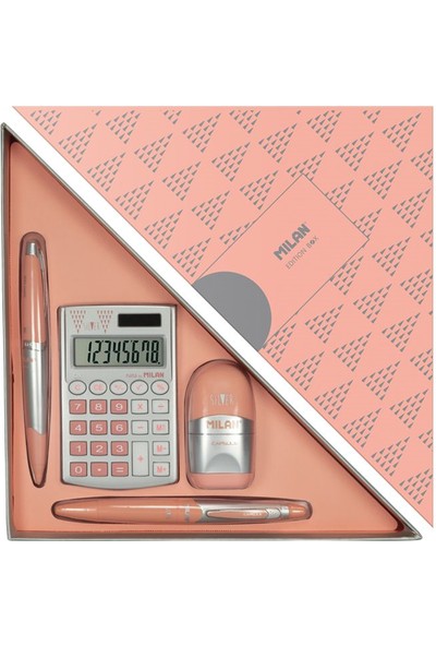 Mılan 8738 Üçgen Pembe Hediye Set 1