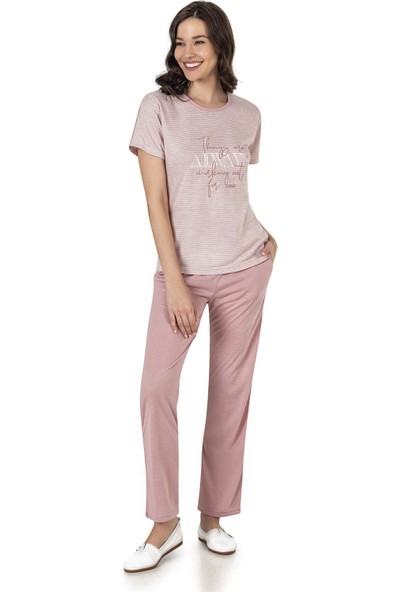 Dowry 08023 Kadın Yazlık Kısakol Pijama Takım