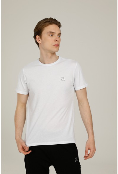 Kinetix SN234 Basic Raw Edge Erkek Kısa Kol T-Shirt