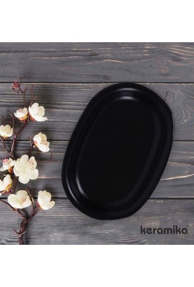 Keramika Mat Siyah Hitit 25 cm Keramika Mat Siyah Hitit 25 cm